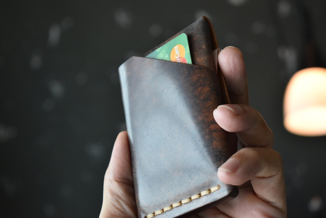 Basewallet Cards in Shell Cordovan Minimalist Luxury Wallet - Etsy