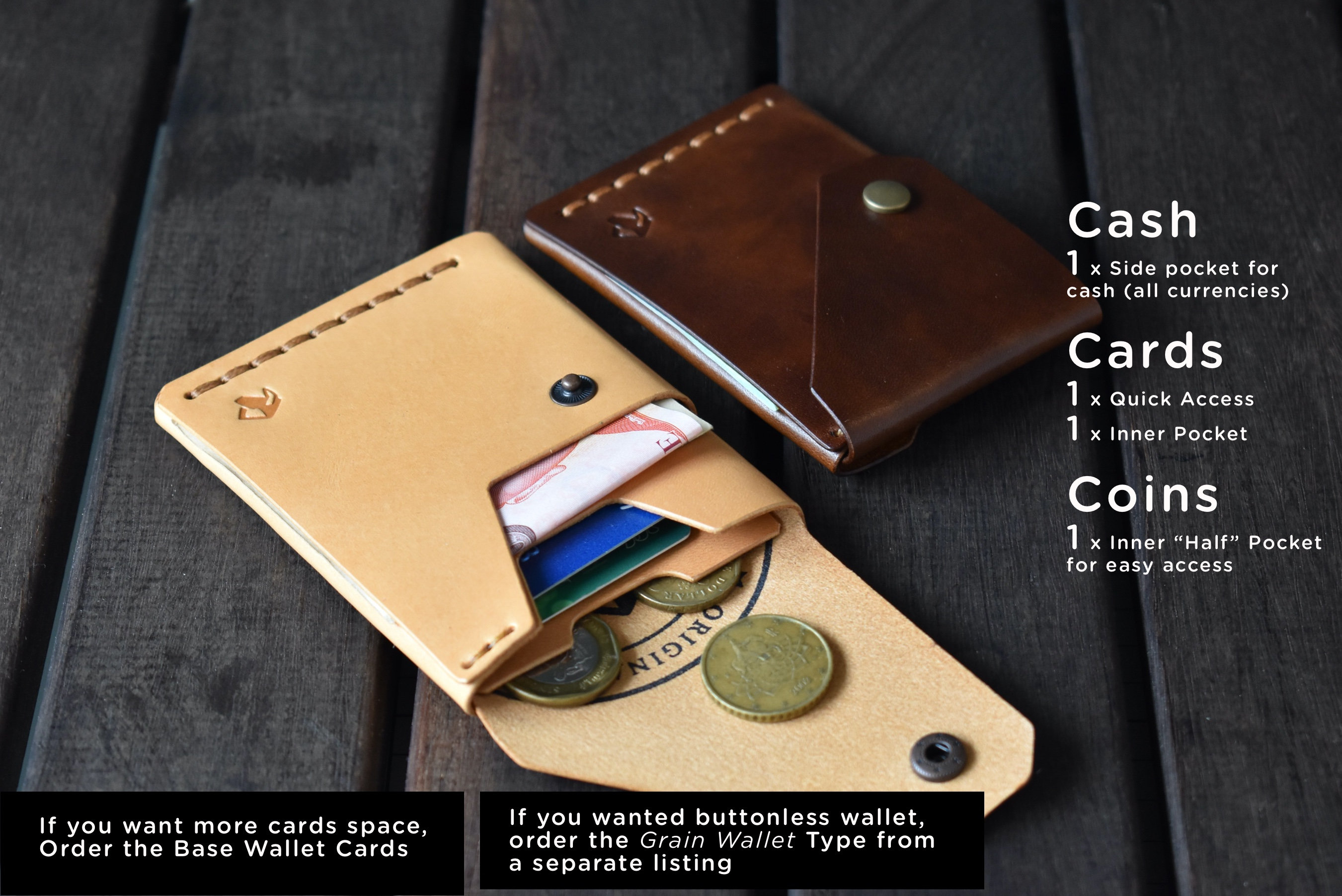 Basewallet Coins Minimalist Wallet. 5-6 Cards and Coin - Etsy Singapore