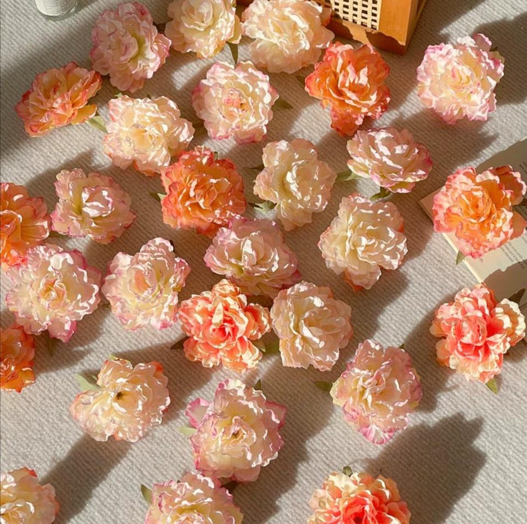 Silk Flower DIY Handmade Material Flower, Quality Bulk 9cm Flower Heads ...