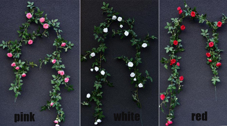3 Colors Artificial Rose Hanging Decoration for Home Wall - Etsy