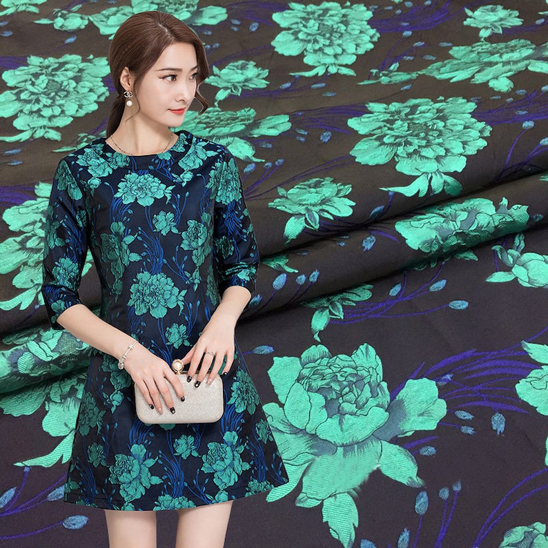 High Grade Multi-colored Elegant Floral Brocade Clothing - Etsy