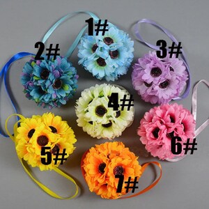 Artificial Sunflower Ball,wedding Flower Balls, Fake Sunflower ...