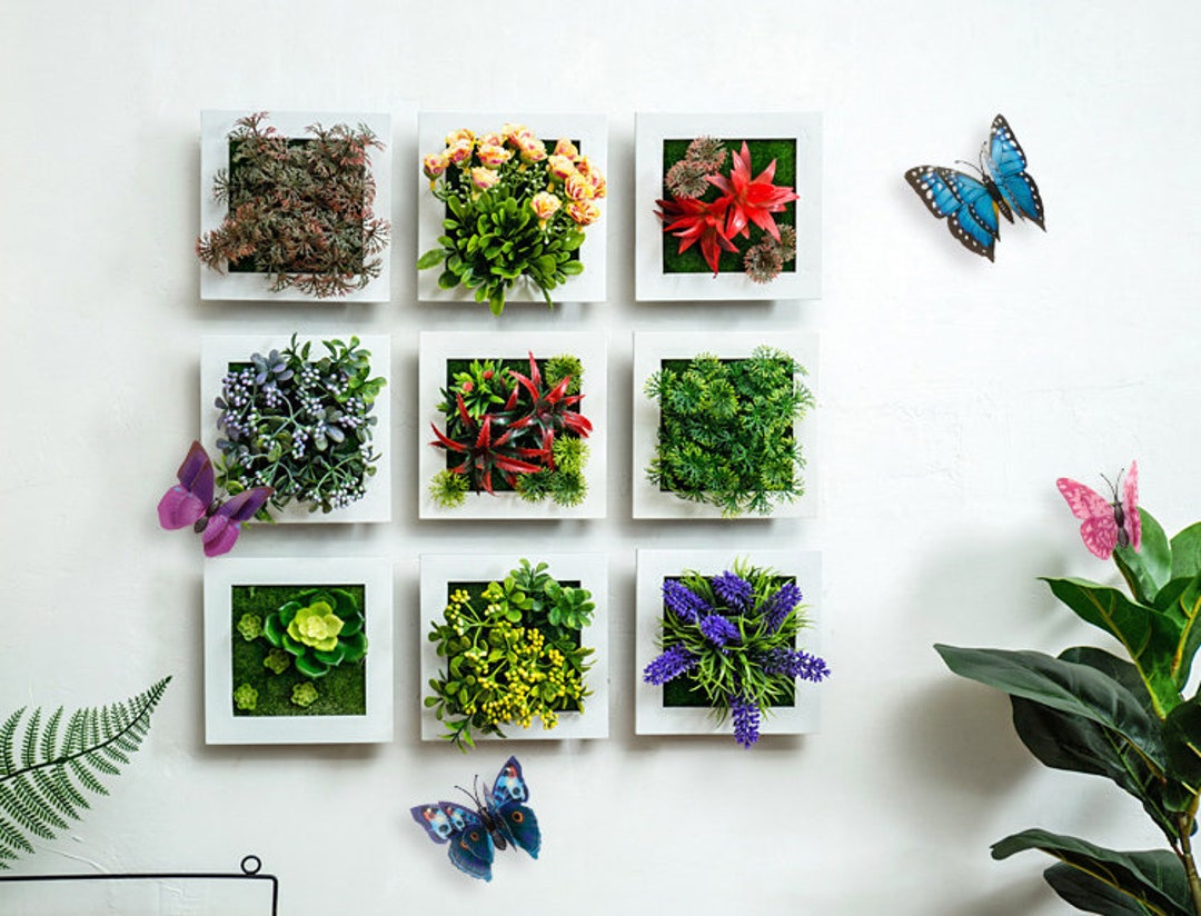 Artificial Flower Fake Plants Wall Hanging Decor for Wedding Decoration ...