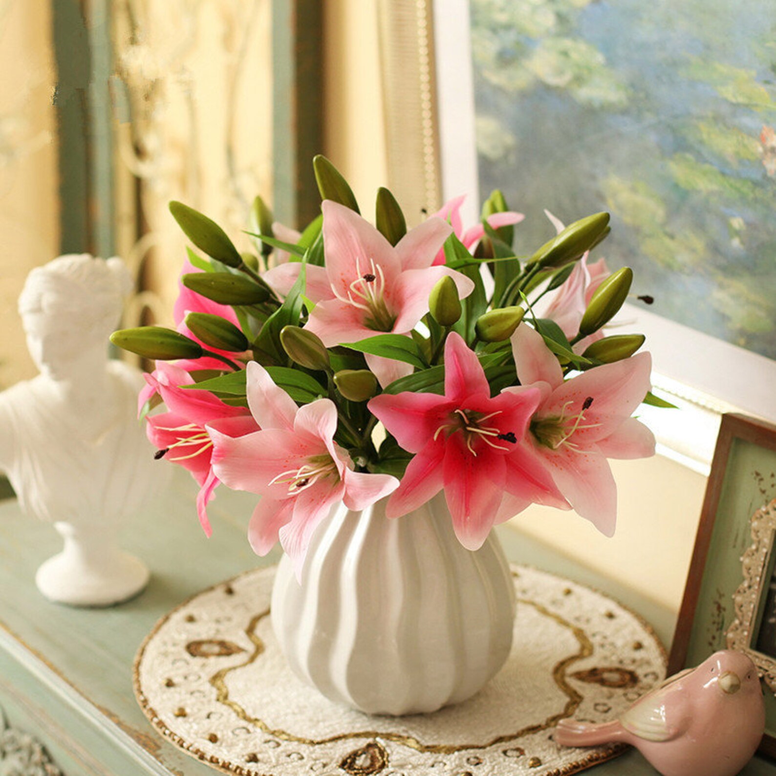 Artificial Flower Silk Lily Bouquets for Bridalwedding - Etsy