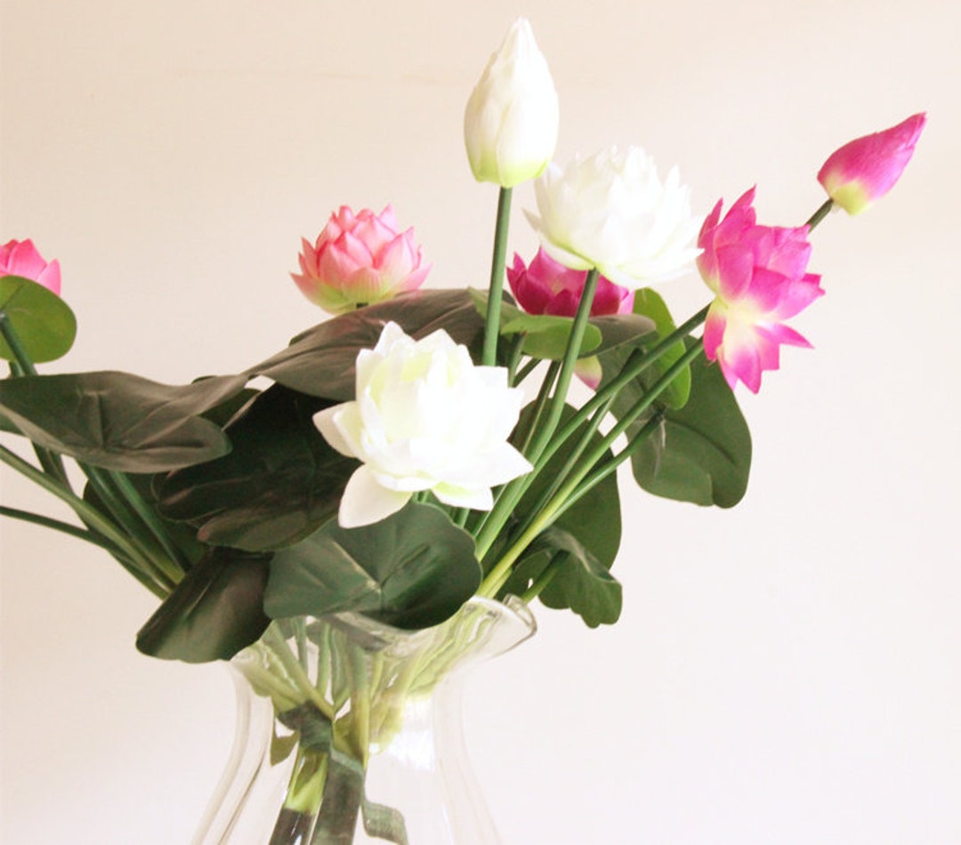 Artificial Lotus Flower Bouquets for Wedding Decor,wedding Centerpieces ...