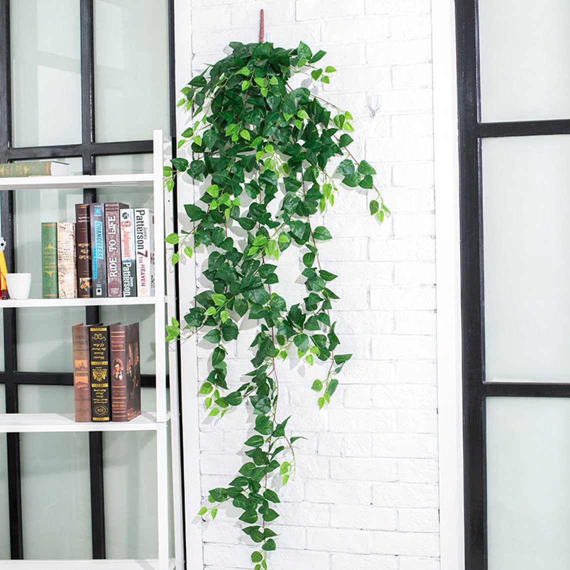 Artificial Plants Fake Flower Wall Hanging Decor for - Etsy Norway