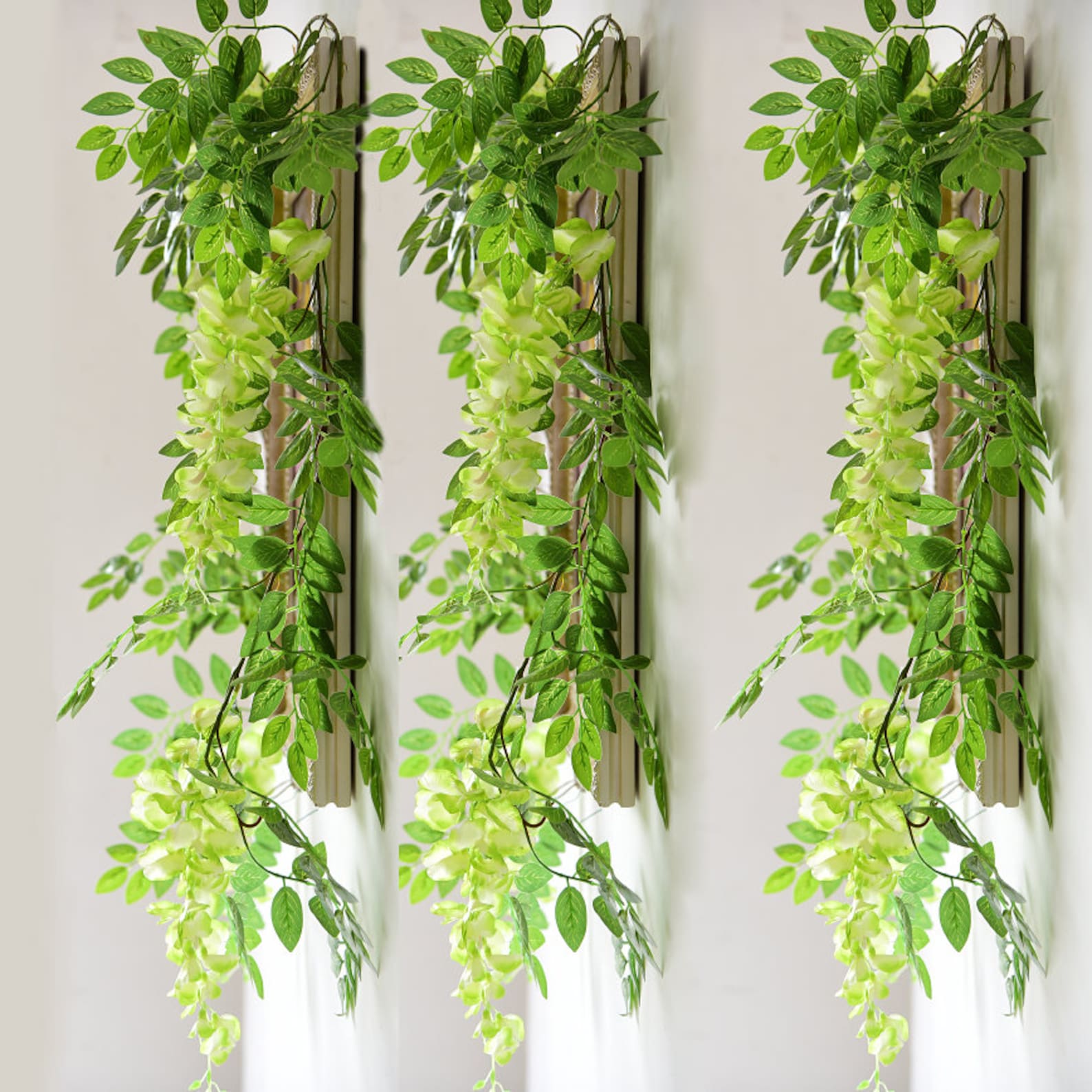 Flor de glicina artificial decoración colgante para la - Etsy España