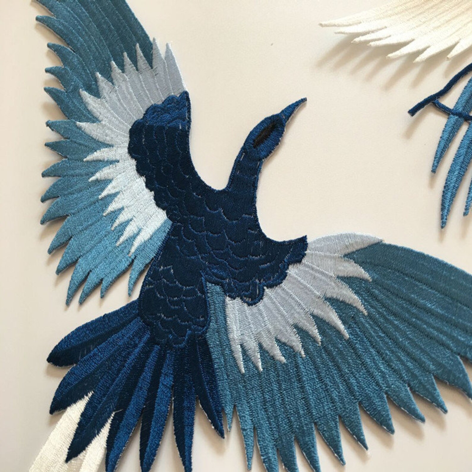 4 Pieces Set Iron-on Phoenix Bird Applique Patchfashion Bird - Etsy