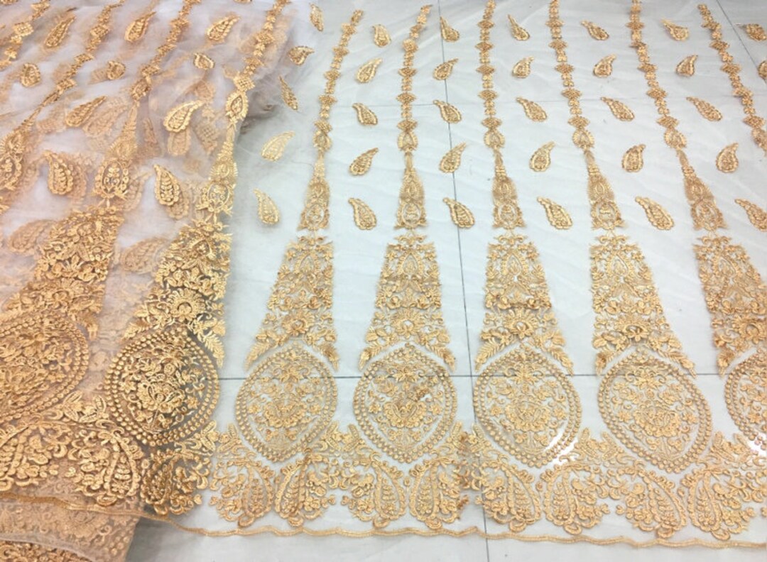 Solid Floral Embroidered Lace Fabric by 1 Yard for Dress,prom Dress ...