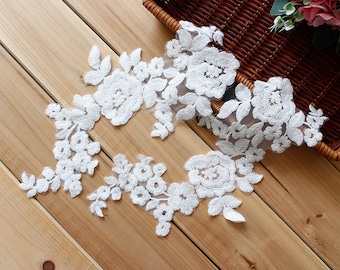 White Flower Applique - Etsy