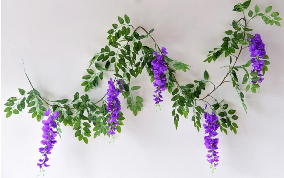 Artificial Wisteria Flower Hanging Decoration for Home Wall Decor ...