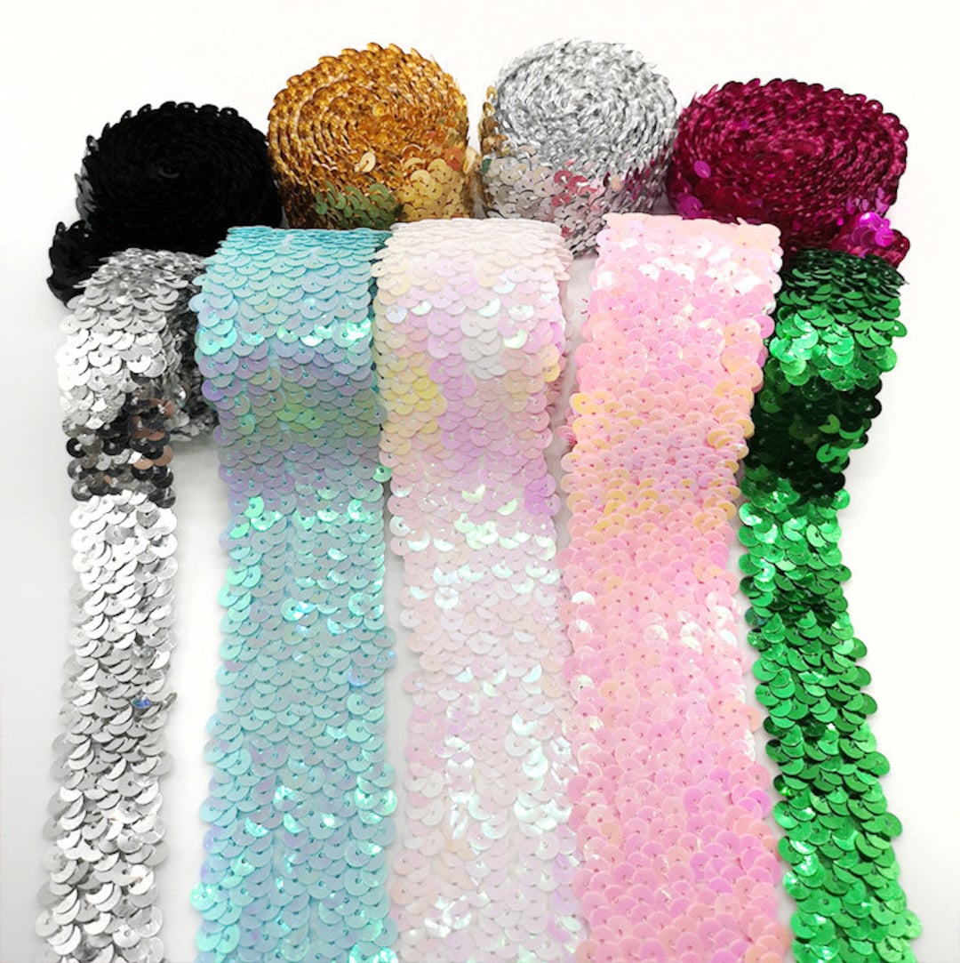 Multiple Colors Elastic Sequins,diy Dancing Clothing Sequin Lace,bling ...
