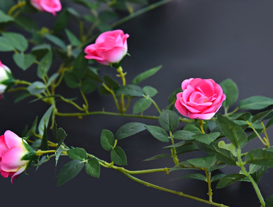 3 colors Artificial rose hanging decoration for home wall | Etsy