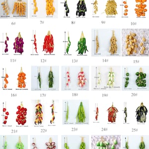 Artificial Vegetable String Fruit String, Corn, Pepper, Garlic, Wall ...