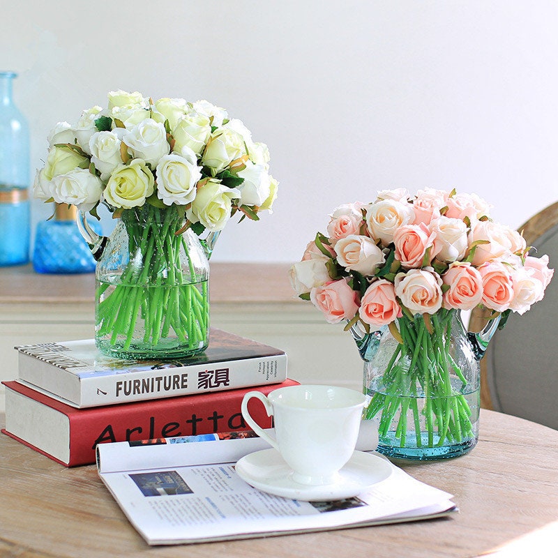 Artificial Flower Fake Plants Table Decor for Bedroomromantic - Etsy