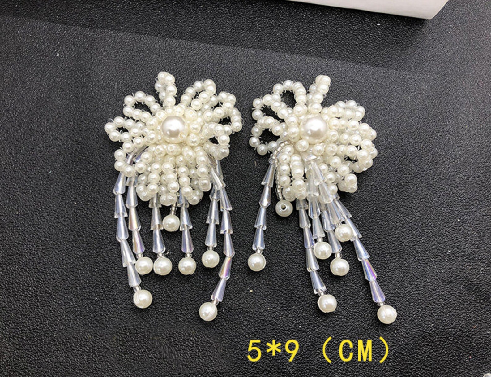 White Pearl Beading Patch for Wedding DressSew-on Pearl | Etsy