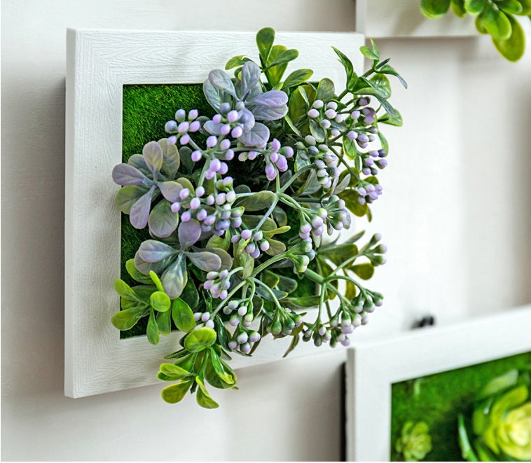 Artificial Flower Fake Plants Wall Hanging Decor,fake Succulent Plant ...