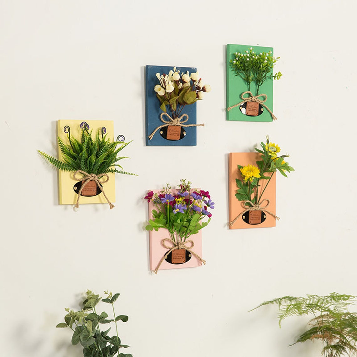 Artificial Flower Fake Plants Wall Hanging Decor for Wedding - Etsy