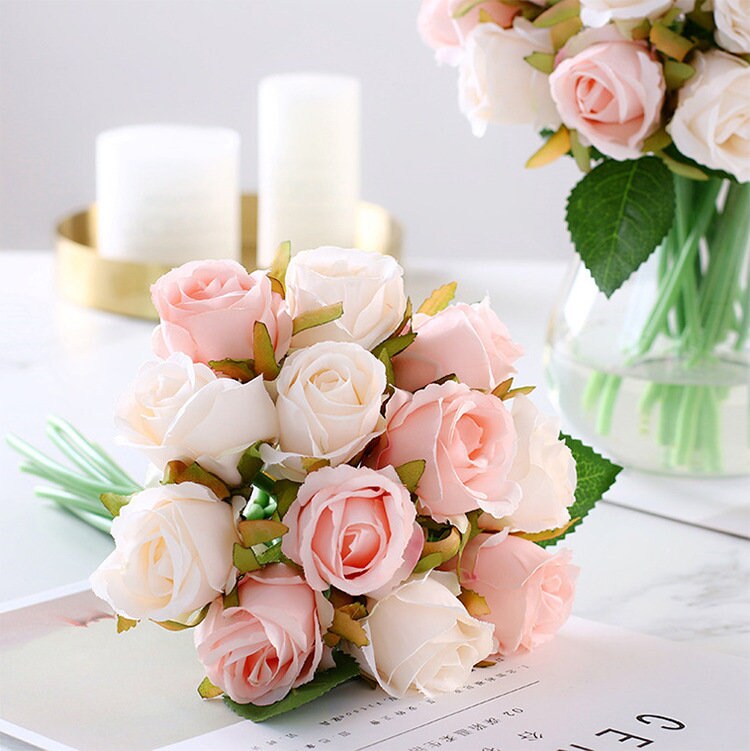 Artificial Flower Fake Plants Table Decor for Bedroomromantic - Etsy