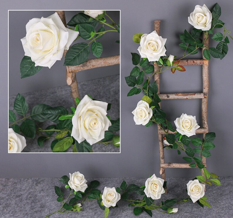Artificial Rose Flower Vine Hanging Decoration for Home Wall - Etsy