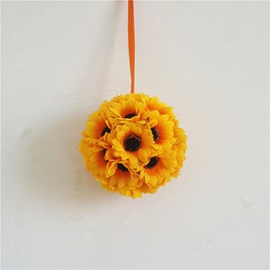 Artificial Sunflower Ball,wedding Flower Balls, Fake Sunflower ...