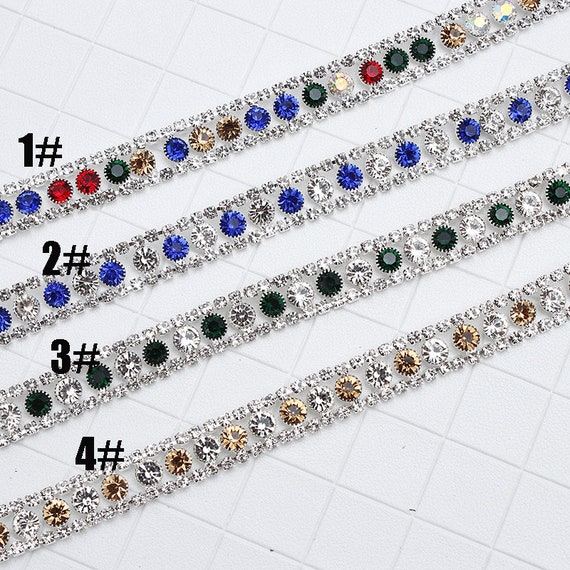 Diamond DIY Hand Sew Decor Shoulder Strap Neckline Rhinestones | Etsy