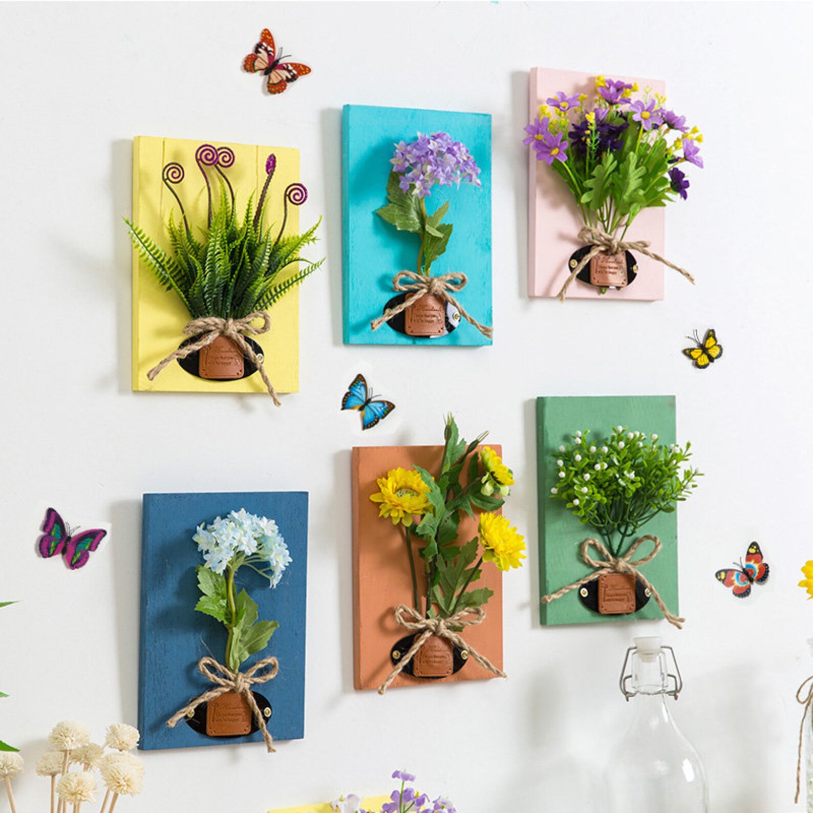 Artificial Flower Fake Plants Wall Hanging Decor for Wedding - Etsy