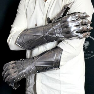 Etching Nazgûl Gauntlet Gloves/ringwraith Dark Rider Gauntlet Gloves ...