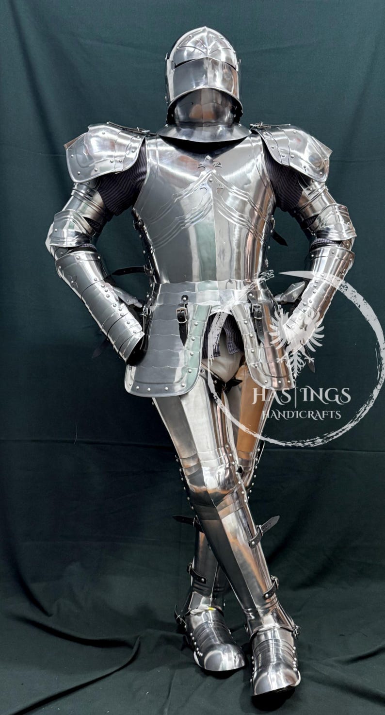 Medieval Gothic Full Plate Armor Suit/handcrafted Steel Battle-ready ...