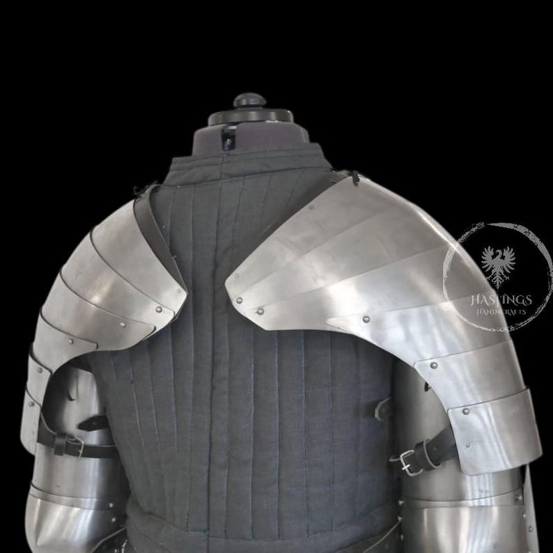 Handcrafted Medieval Steel Pauldron and Arm Armor Set/fantasy Knight’s ...