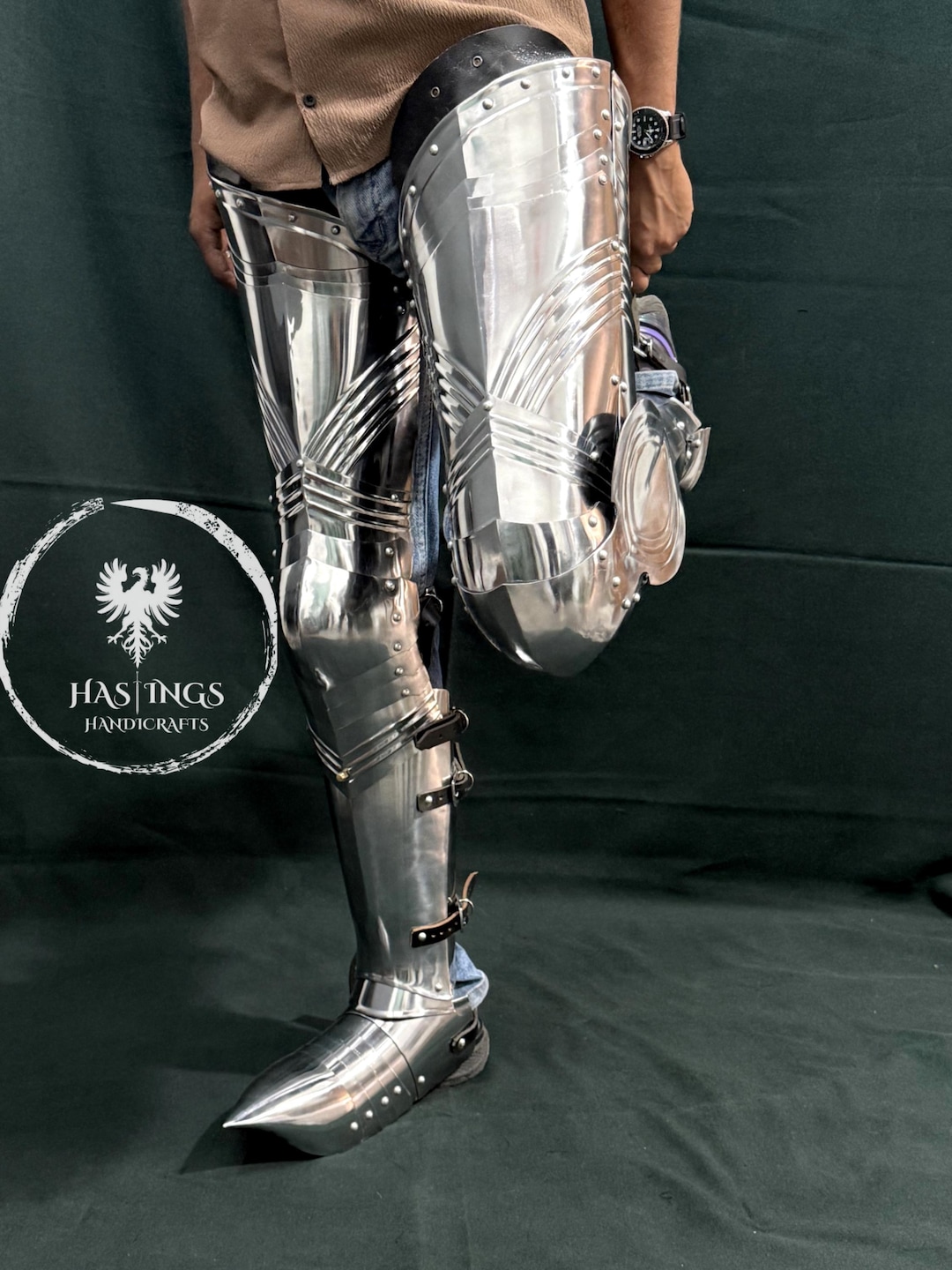Knight’s Battle-ready Leg Armor Set/medieval Full Plate Leg Armor ...