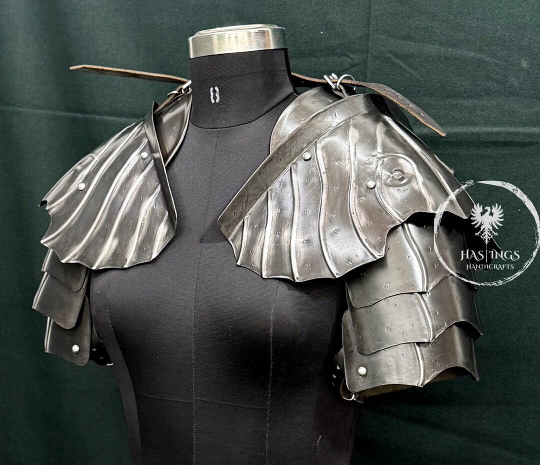 Medieval Nazgul Black Shoulder Armor Pair/black Gothic Shoulder Armor ...