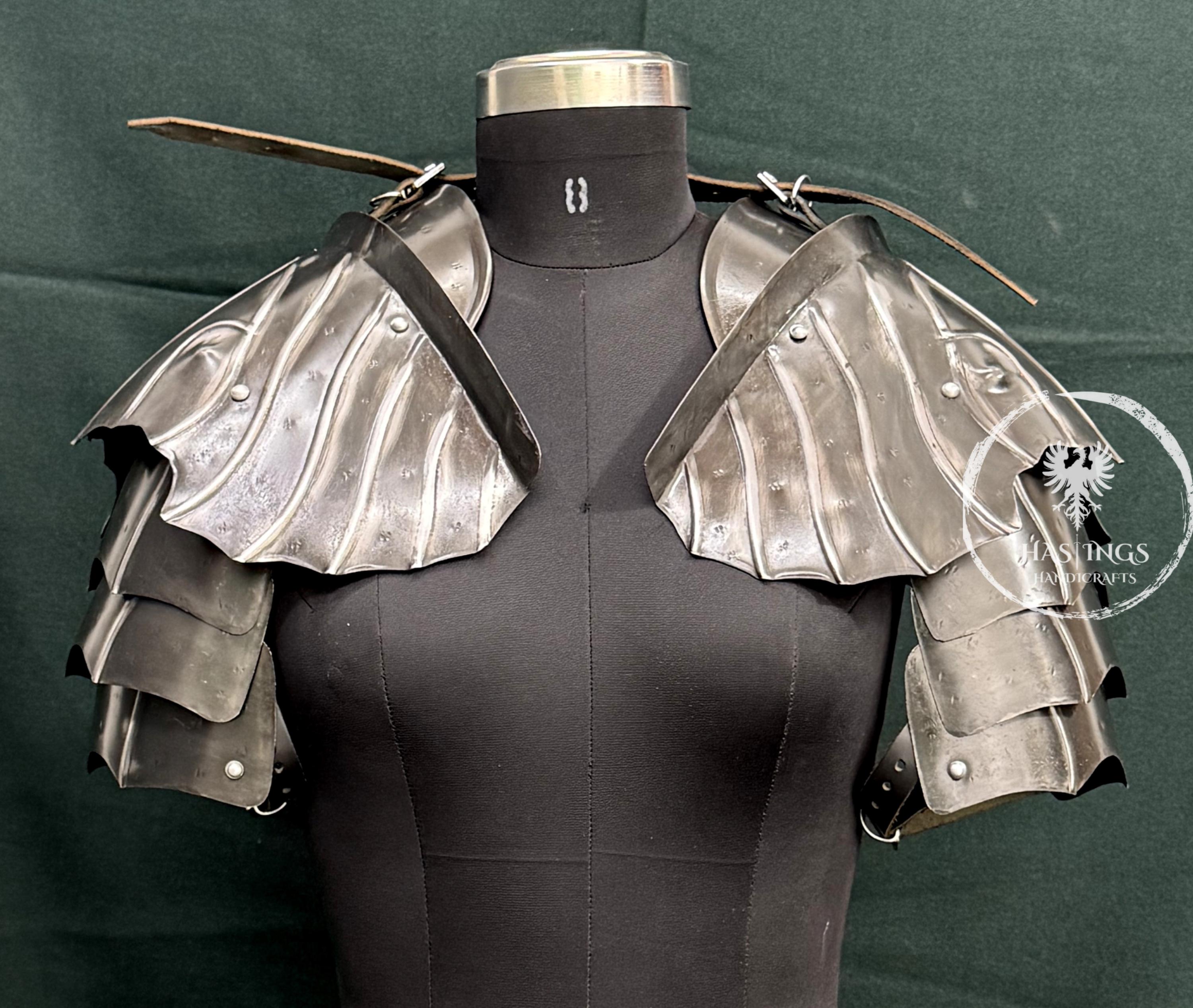 Medieval Nazgul Black Shoulder Armor Pair/black Gothic Shoulder Armor ...