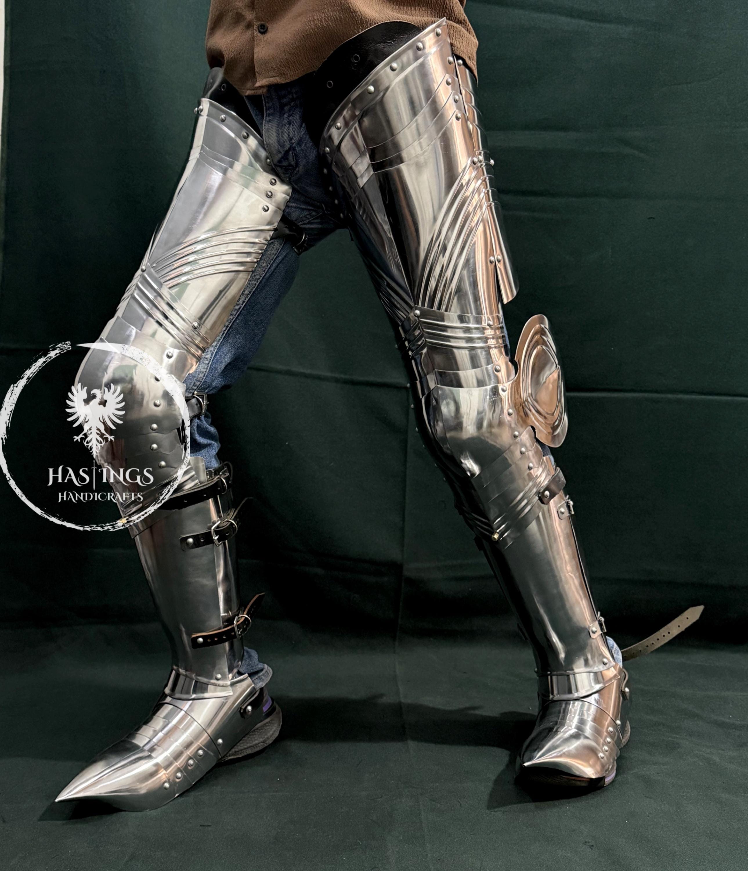Knight’s Battle-ready Leg Armor Set/medieval Full Plate Leg Armor ...