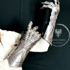 Etching Nazgûl Gauntlet Gloves/ringwraith Dark Rider Gauntlet Gloves ...