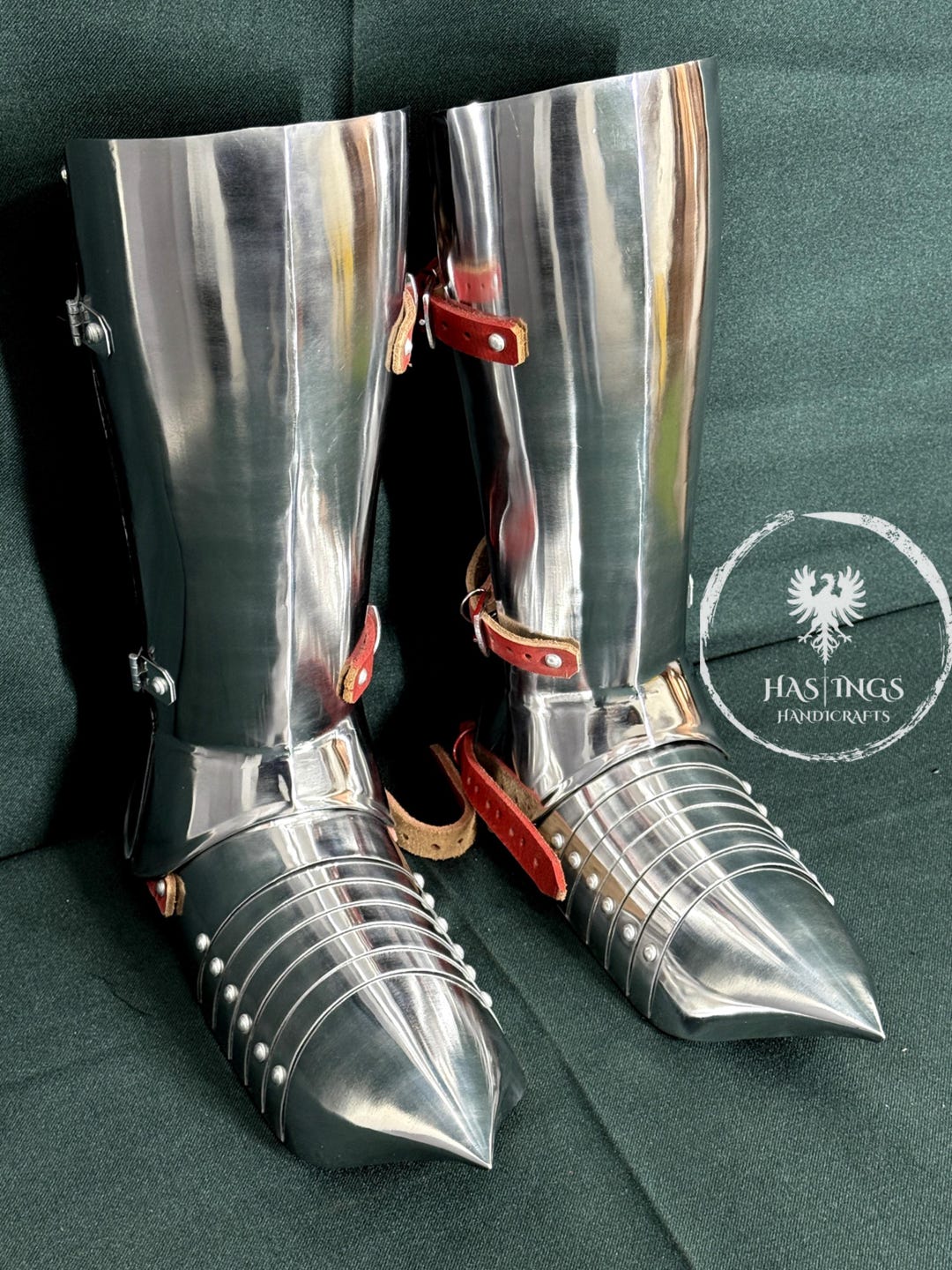 Medieval Knight Shin & Sabatons Armor/knight’s Leg Greaves With ...