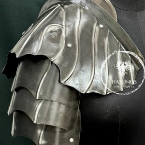 Medieval Nazgul Black Shoulder Armor Pair/black Gothic Shoulder Armor ...