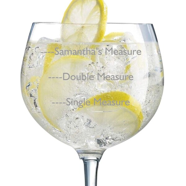 Personalised Gin Glass - Etsy UK