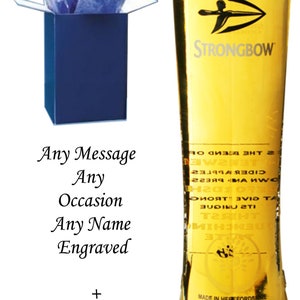 Personalised Engraved Strongbow Pint Glass: Birthday, Xmas Gift ...