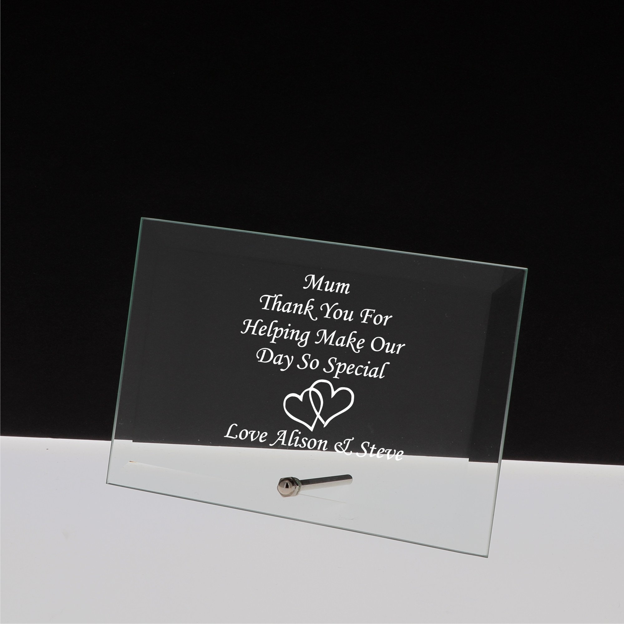 Personalised engraved glass plaque birthday gifts gifts for | Etsy