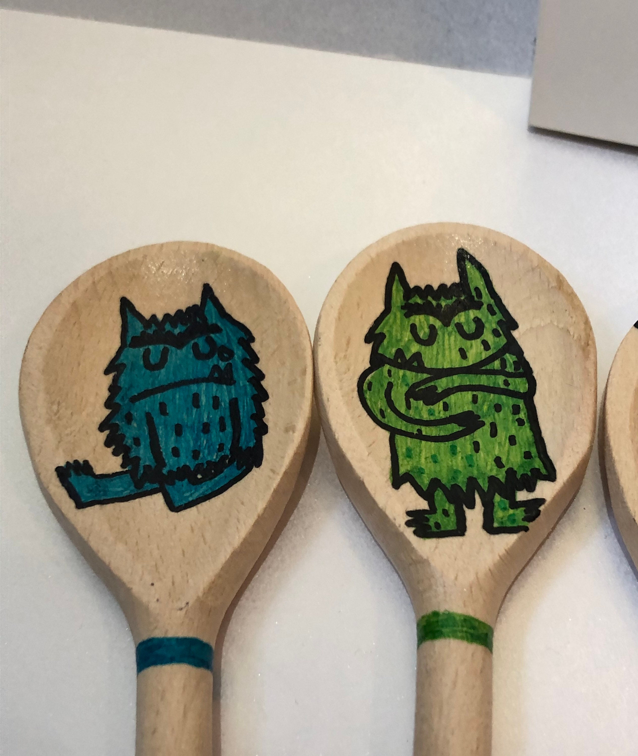 The Colour Monster Story Spoons - Etsy UK