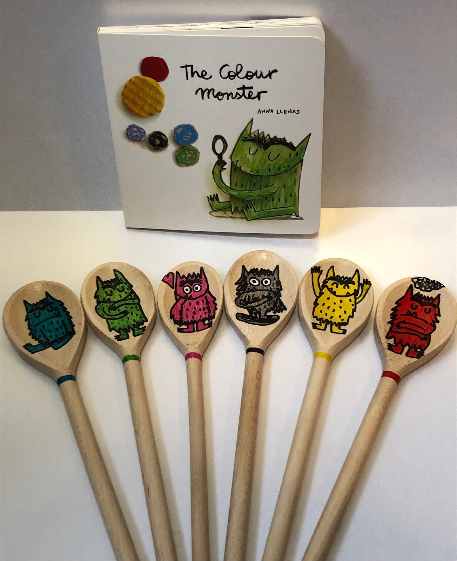 The Colour Monster Story Spoons - Etsy UK