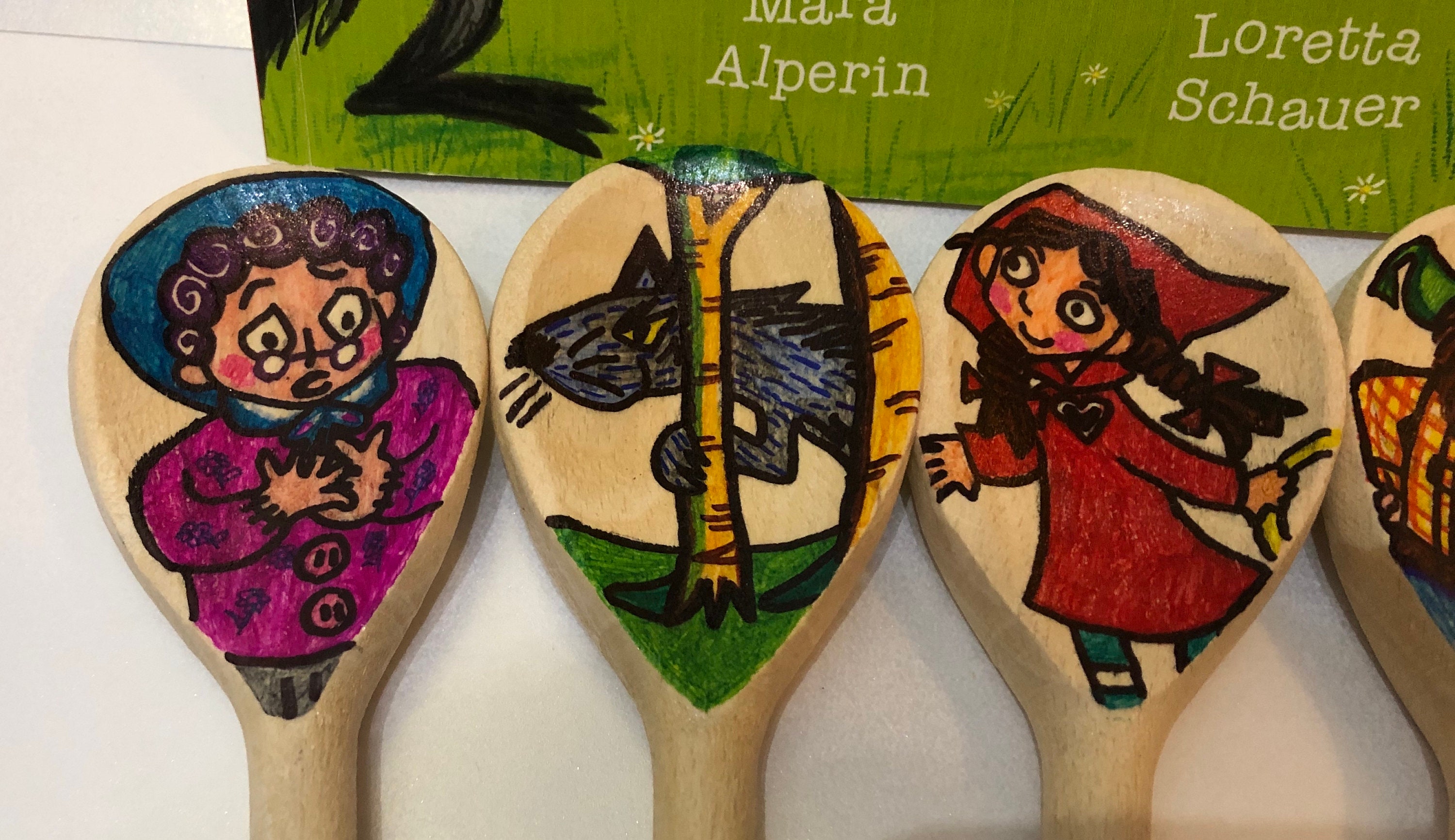 Little Red Riding Hood Story Spoons - Etsy UK