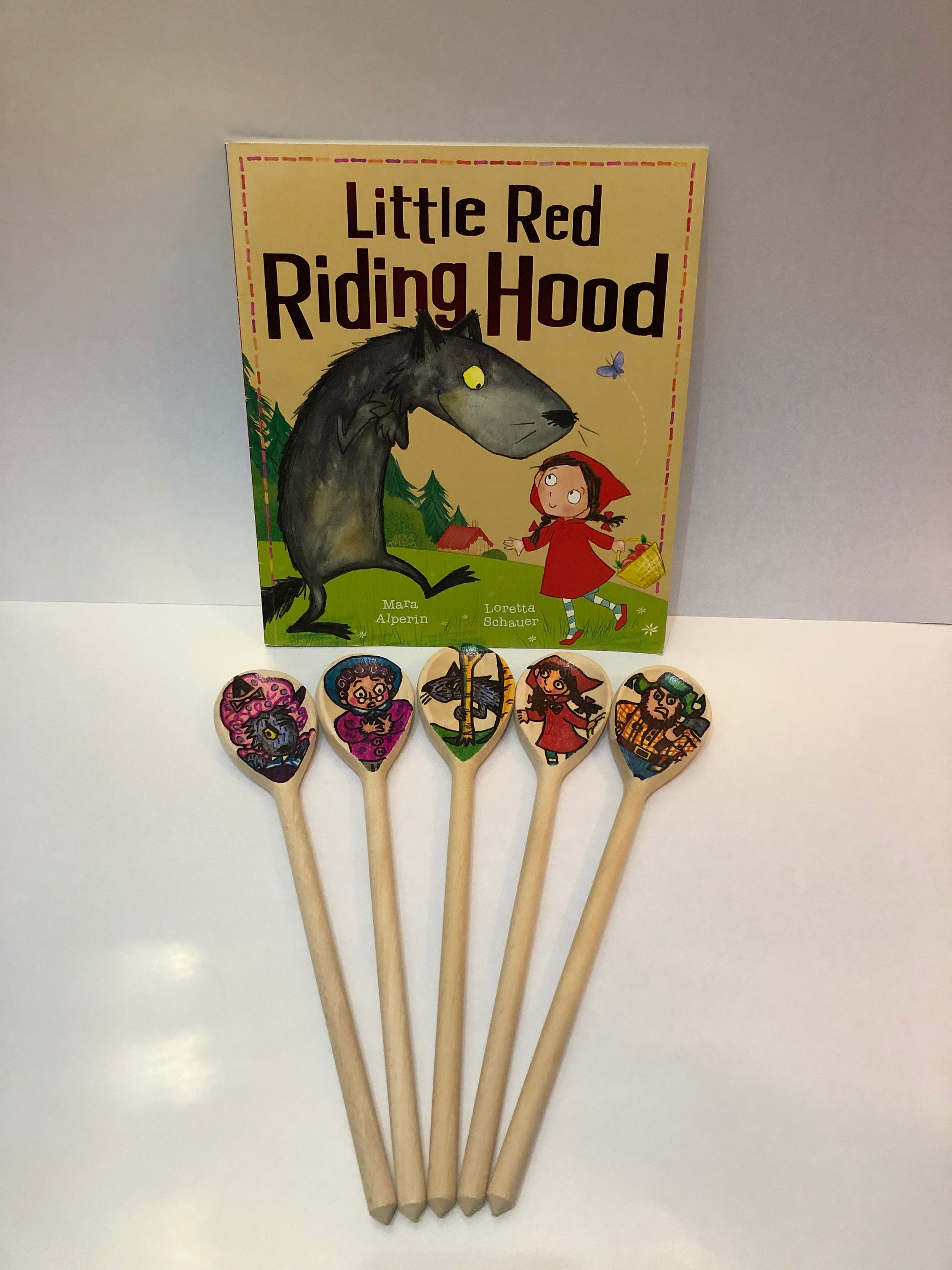 Little Red Riding Hood Story Spoons - Etsy UK