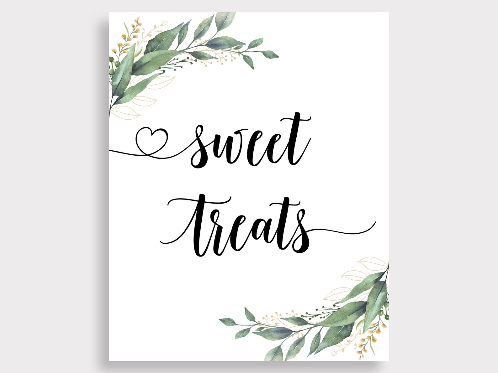 Sweet Treats Sign Desserts Table Sign Treats Table Sign | Etsy