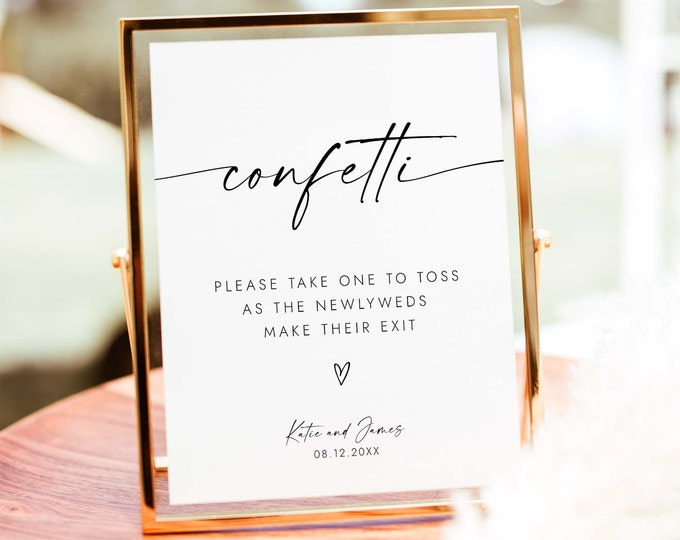 Confetti Wedding Sign Personalised Confetti Wedding Sign Oak Wooden ...