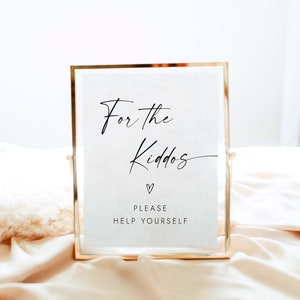 For the Kiddos Sign Wedding Kids Table Sign Kids Menu Sign Kids Wedding ...