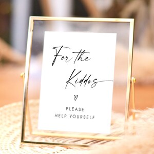 For the Kiddos Sign Wedding Kids Table Sign Kids Menu Sign Kids Wedding ...