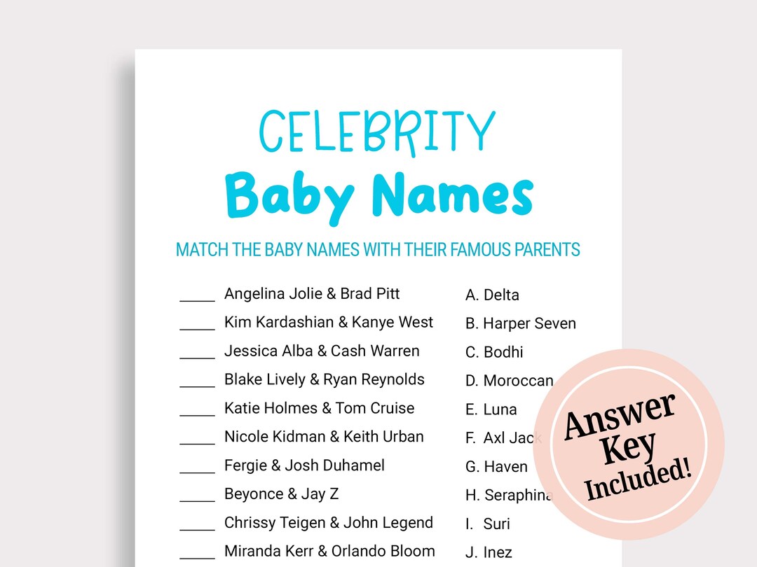 Celebrity Baby Name Game Who is That Baby Game Guess Celebrity Baby ...
