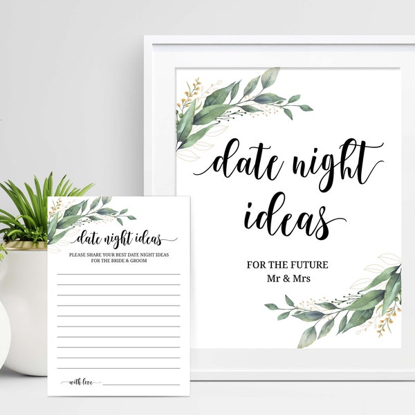 Date Night Ideas Sign - Etsy